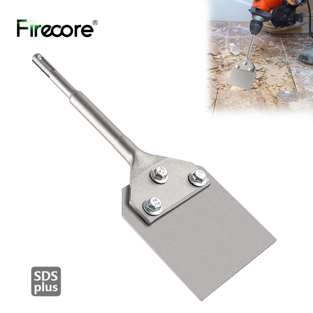 FIRECORE SDS Plus Chisel Floor Scraper 4 Inch Wide Tile Thinset Scaling ...