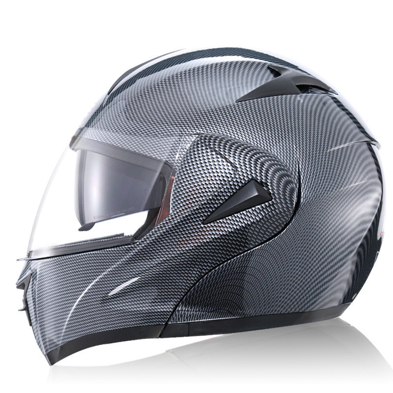 Classic ECE DOT Flip Up Helm Full Face Modular Motor Cycling Helmet ...