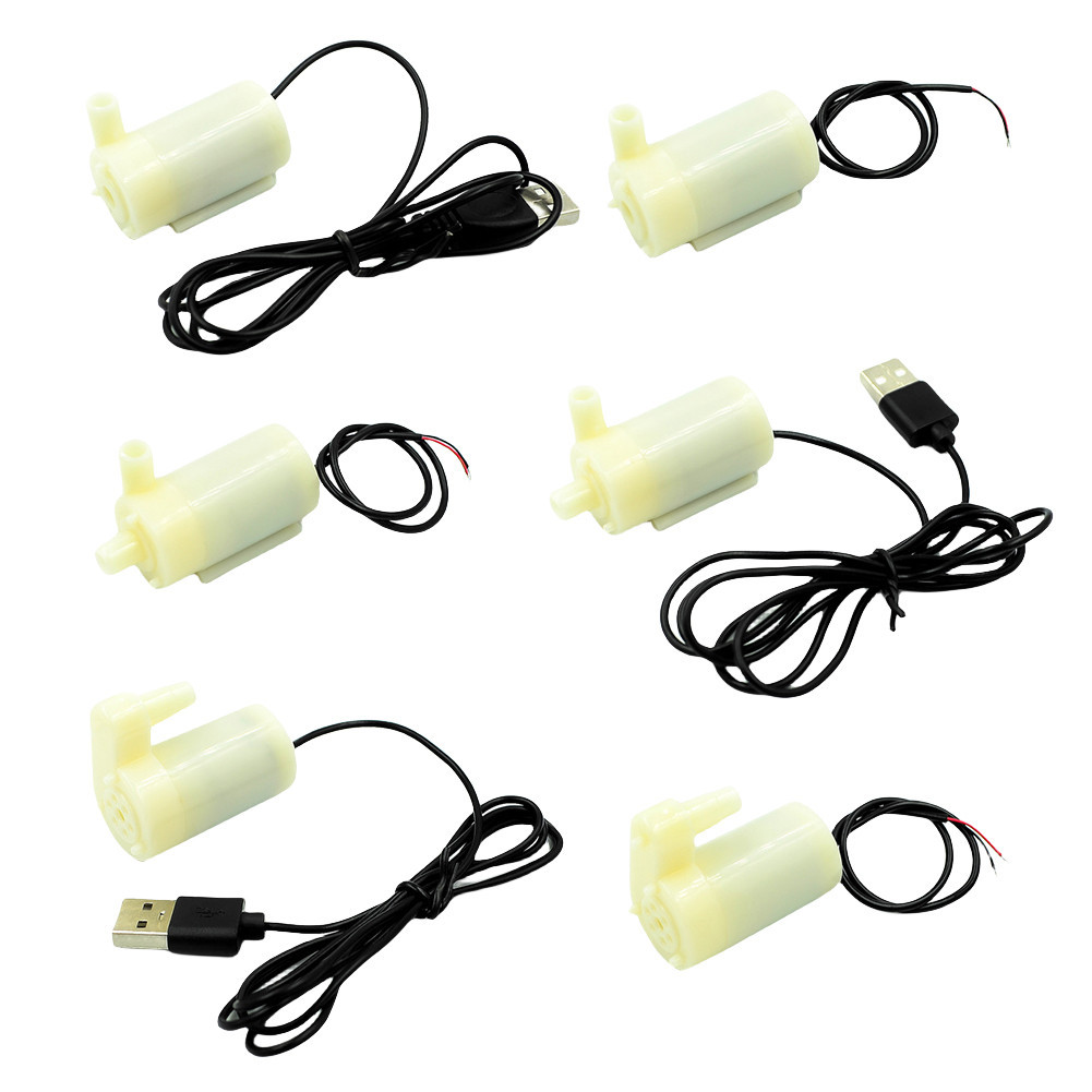 DC 3V 5V Mini Water Pump with Flexible Tubing Portable Submersible ...