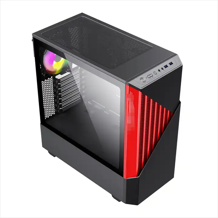 Computer hardware white gaming pc case mid tower cpu cabinet | Shopee ...