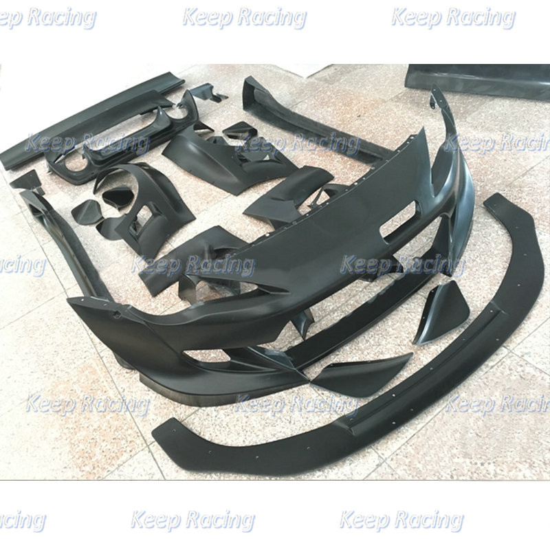 ⓥAuto Bodykit RB Style Ver.3 Front Bumper Rocket Canard Fiberglass GT ...