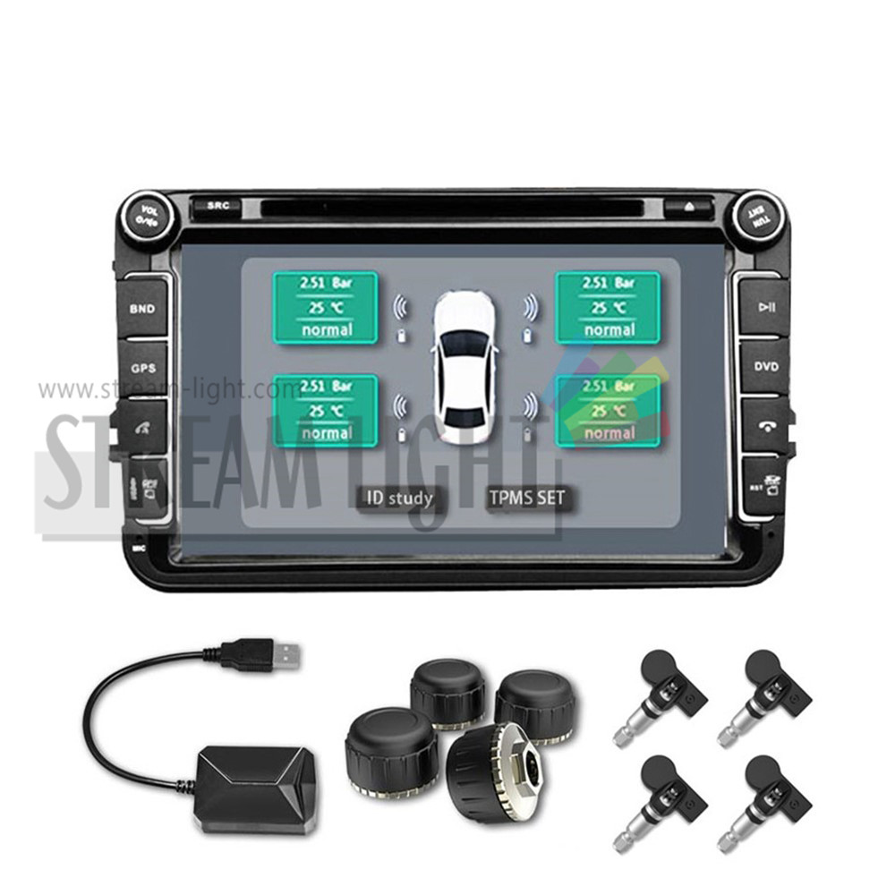 USB intelligent Built-in External Sensors Tire Pressure Monitoring ...