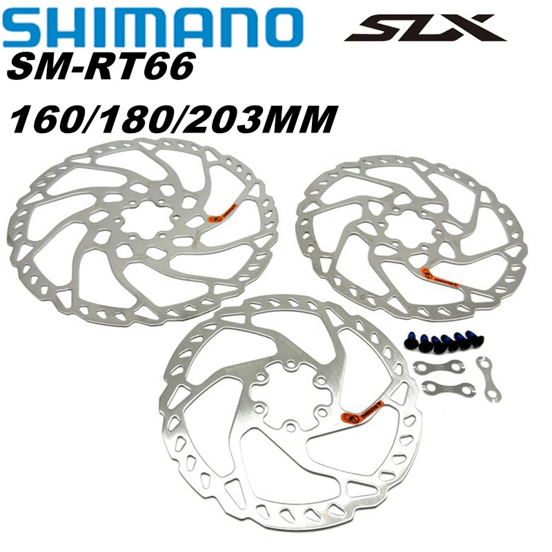 Shimano Deore SLX SM RT66 6 Bolt Disc Brake Rotor 160mm 180mm 203mm 6 ...