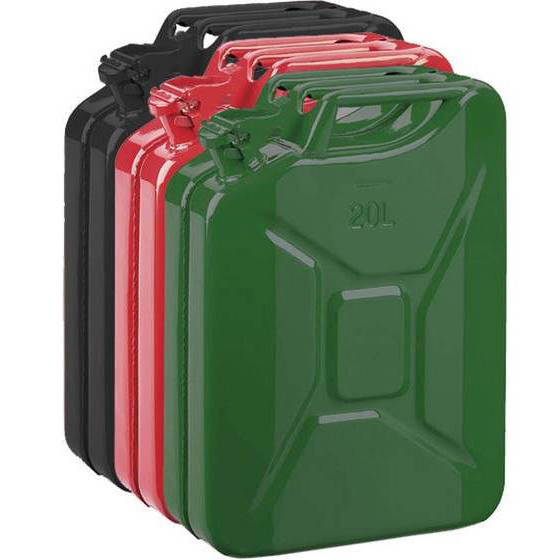 5 Gallon Jerry Can Gas Fuel Steel Tank Green NATO Style 20 Liter ...