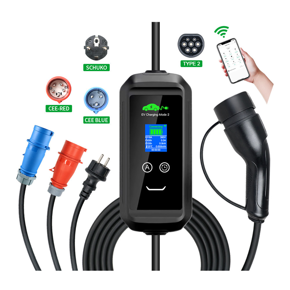 3.6KW 16A 1P APP Type 2 GBT Type 1 IEC 62196 SAE J1772 EVSE Electric ...