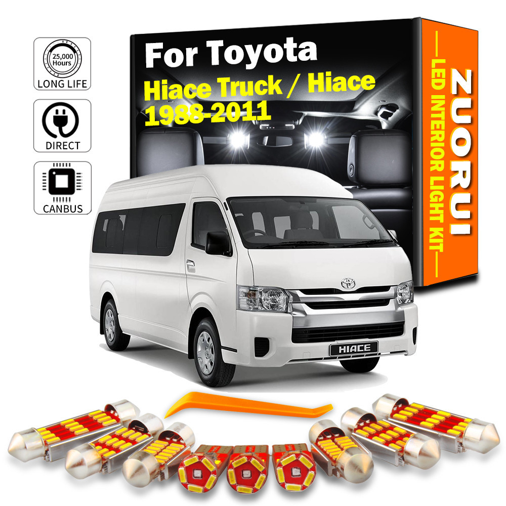 유ZUORUI Canbus Car LED Interior Map Dome Light Kit For Toyota Hiace ...