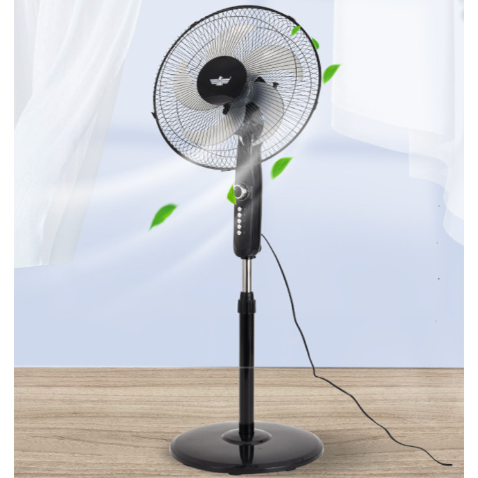16 Inch Oscillation Pedestal Stand Fan LCD Display Plastic OEM ...