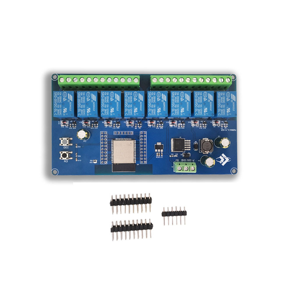 DC5-30V Power Supply 8 Channel Relay Module ESP32 WIFI Bluetooth-compatible BLE ESP32-WROOM Reb ...