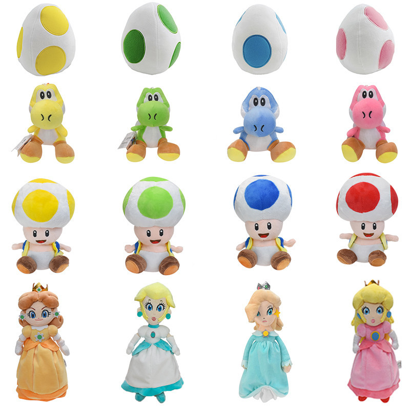 Big Size Mario Dinosaur Yoshi Egg Push Toys Colorful Princess Peach ...