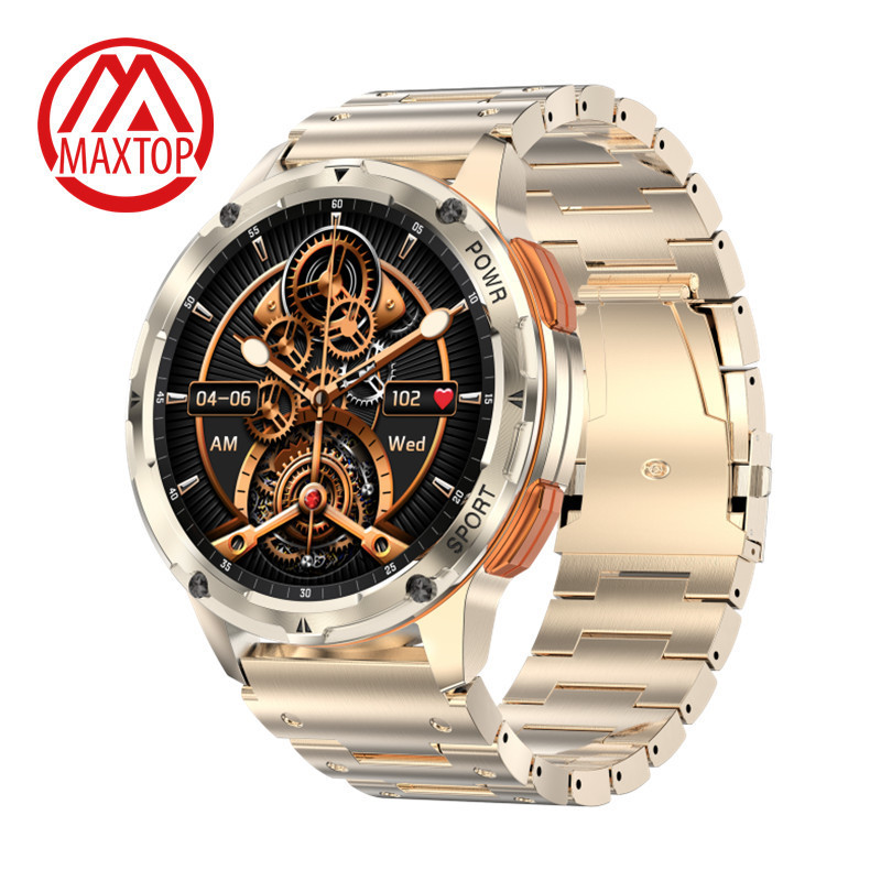 Maxtop Waterproof BT Call Round 1.43 Inch Amoled Smart Watch Men 400mAh ...