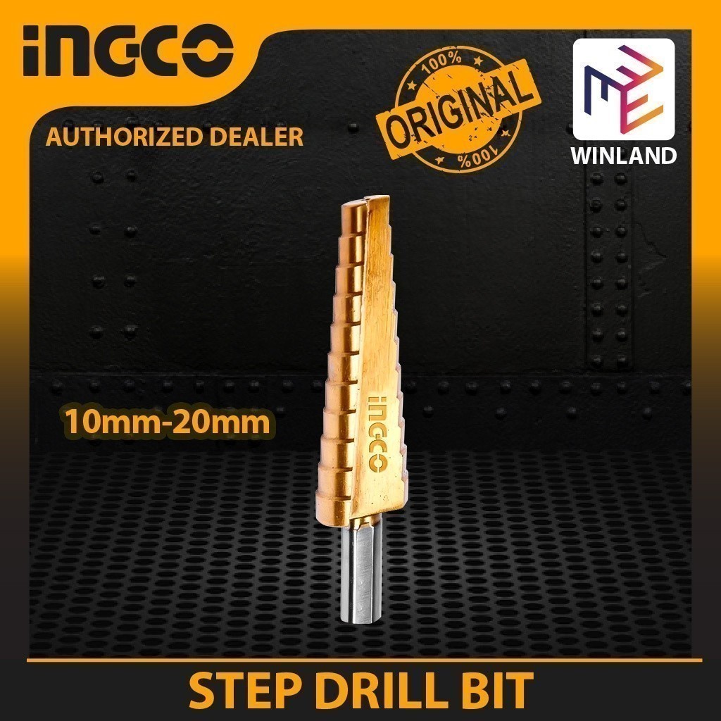 Ingco by Winland Step Drill Bit Cone Drill Bits High Speed Steel 10 ...