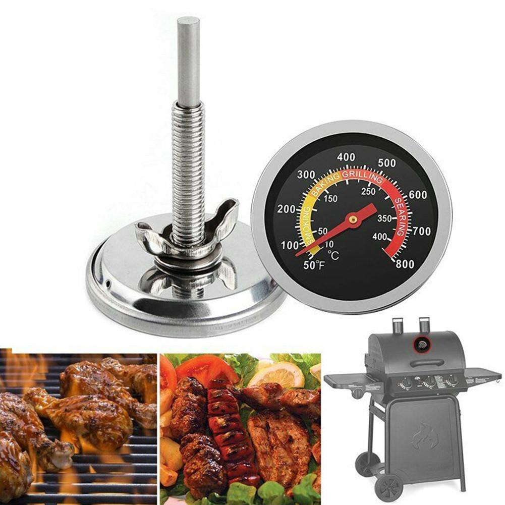 Barbecue Thermometer Oven Temp Gauge 10~400℃ /50℉~800 ℉ BBQ Smoker ...