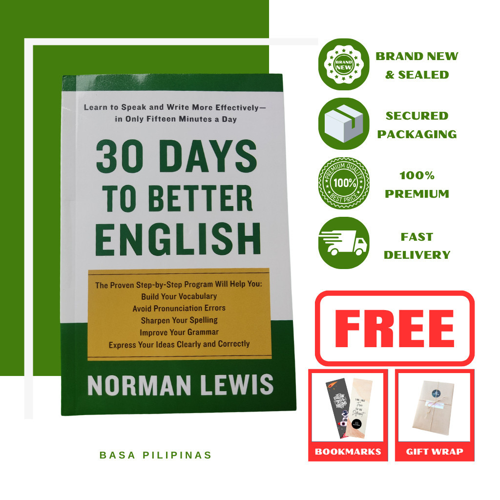 30 Days to Better English (Pocket Edition) | Basa Pilipinas | Shopee ...