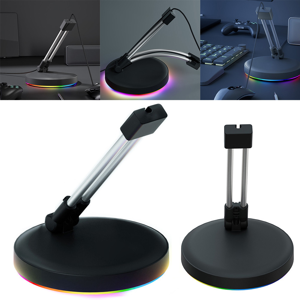 유RGB Mouse Bungee Mouse Cord Clip with Type-C Cable Cord Management ...