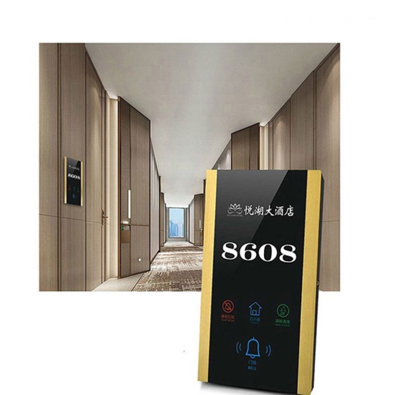 LED Backlight Multifunction Touch Door Bell System For Hotel Room ...