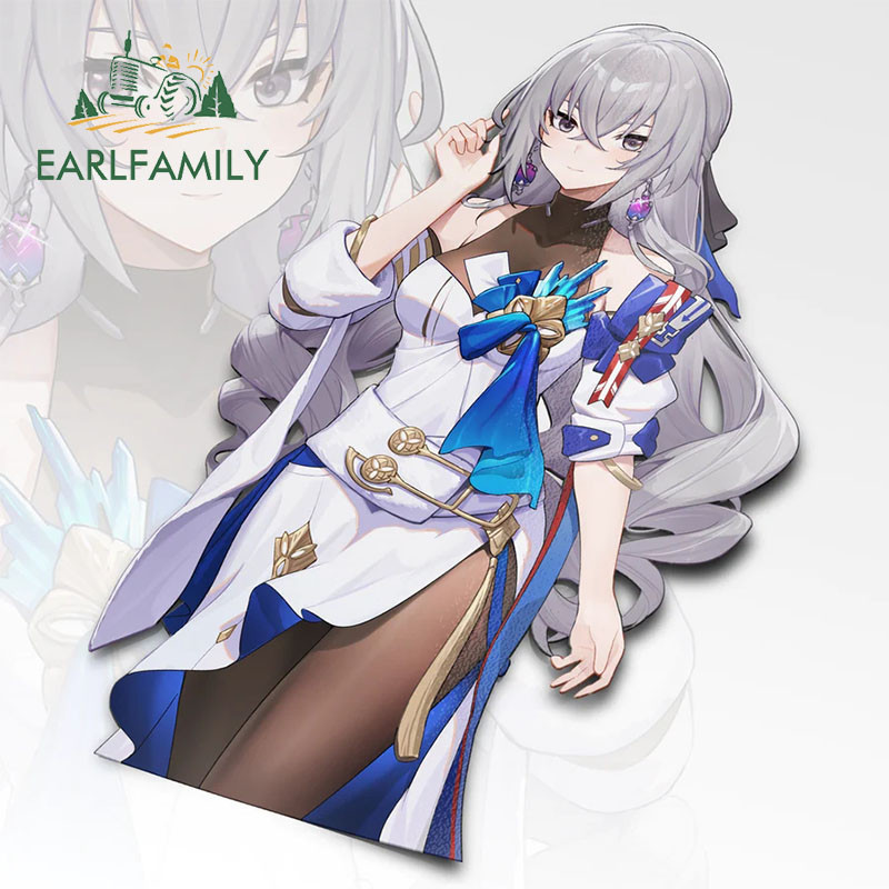 ☇EARLFAMILY 13cm x 11.1cm for Honkai Star Rail Bronya Car Sticker ...