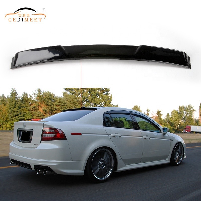 Factory direct sales High Black Rear Roof Trunk Wing Lip Acrylic Roof ...