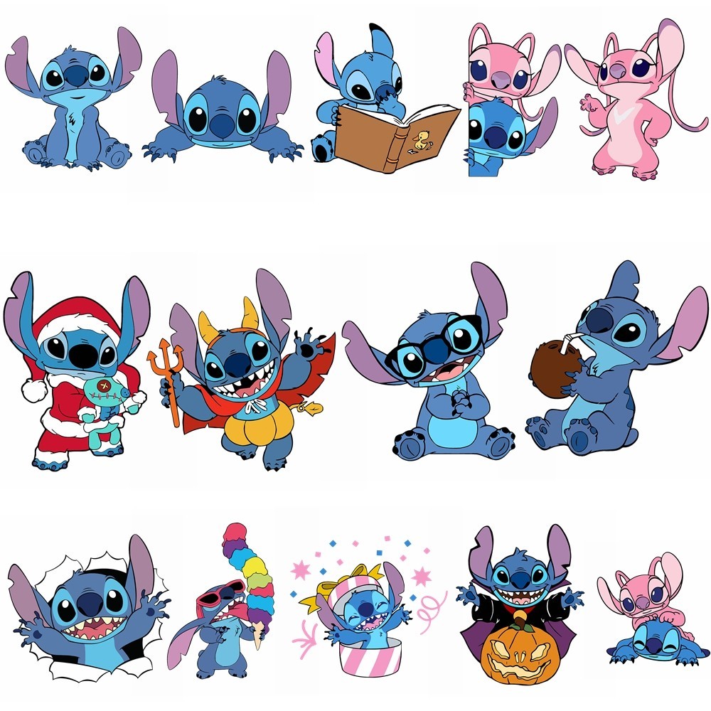 【Disney Lovely Stitch and Angel Metal Cutting Dies Set Different ...
