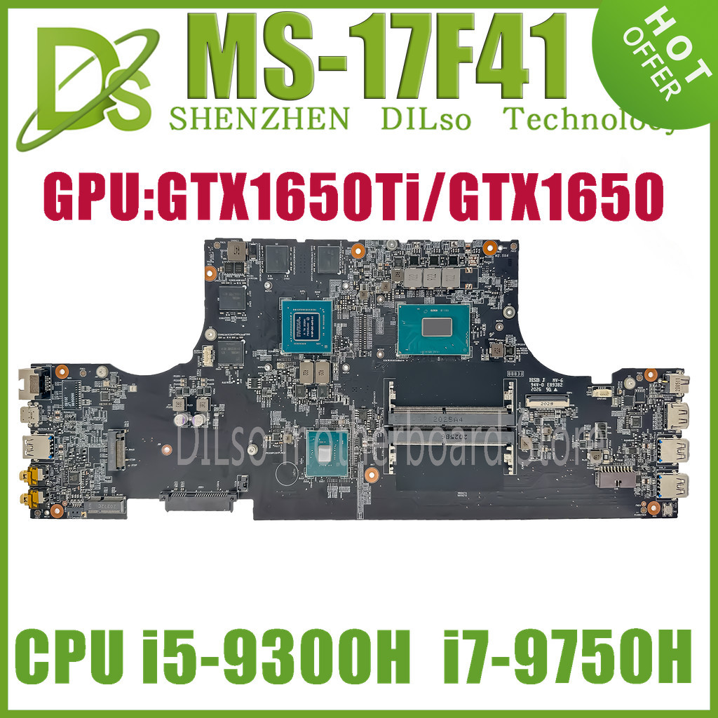 ♛KEFU MS-17F41 Mainboard For MSI GF75 THIN 10SCXK MS-17F4 Laptop ...