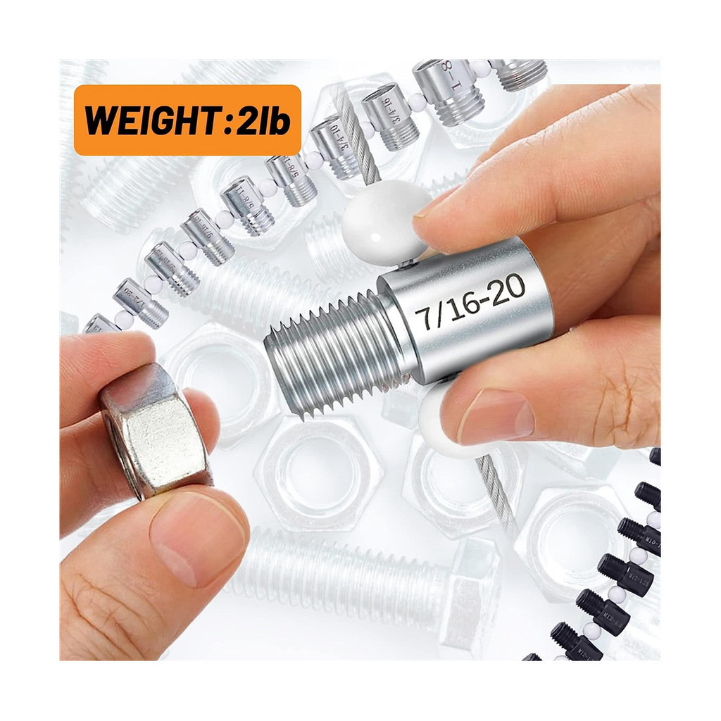 44Pcs Nut and Bolt Thread Checker-Thread Checker Standard and Metric ...