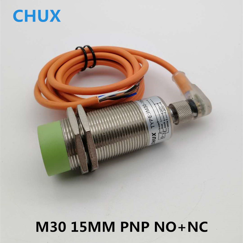 ☹inductive Proximity Sensor Switch Pnp M30 15mm Sensing Detect Distance