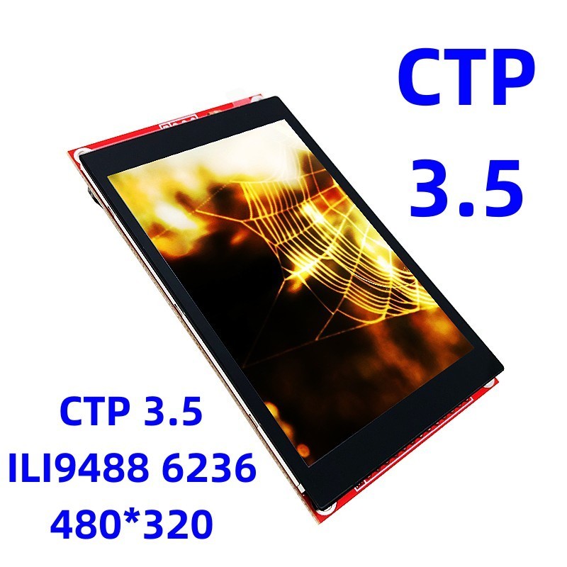 ☢CTP 3.5 Inch LCD Display pcb Board ILI9488 6236 stm esp32 Panel SPI Super Capacitive Serial Tou ...