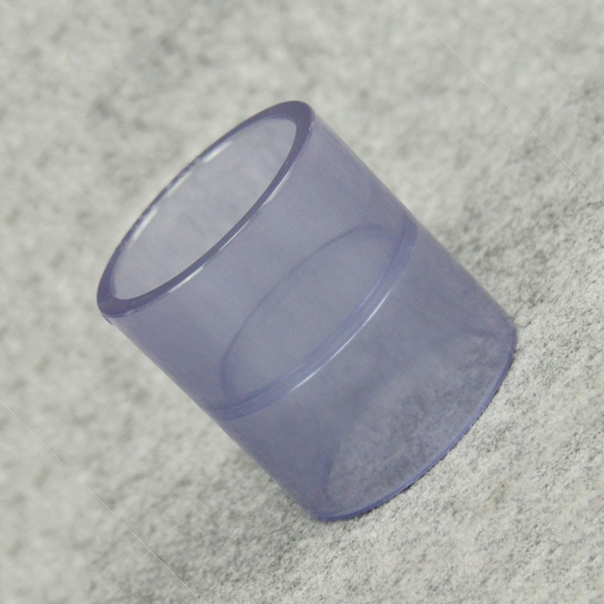 ┲32mm ID Transparent Equal Straight PVC Tube Joint Pipe Fitting Adapter ...