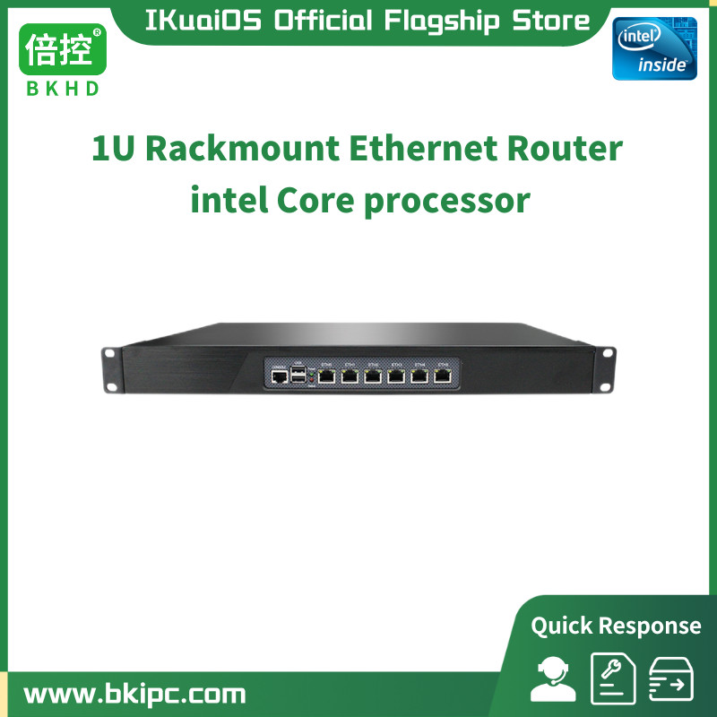 ⚖IKuaiOS 1U Rack-Mounted Network Management Router Firewall Intel Ivy ...
