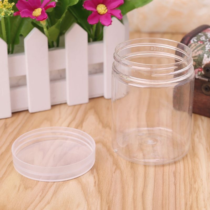 150ml Round Clear PET Container Jar Pot Bottle For DIY Playdough Slime ...
