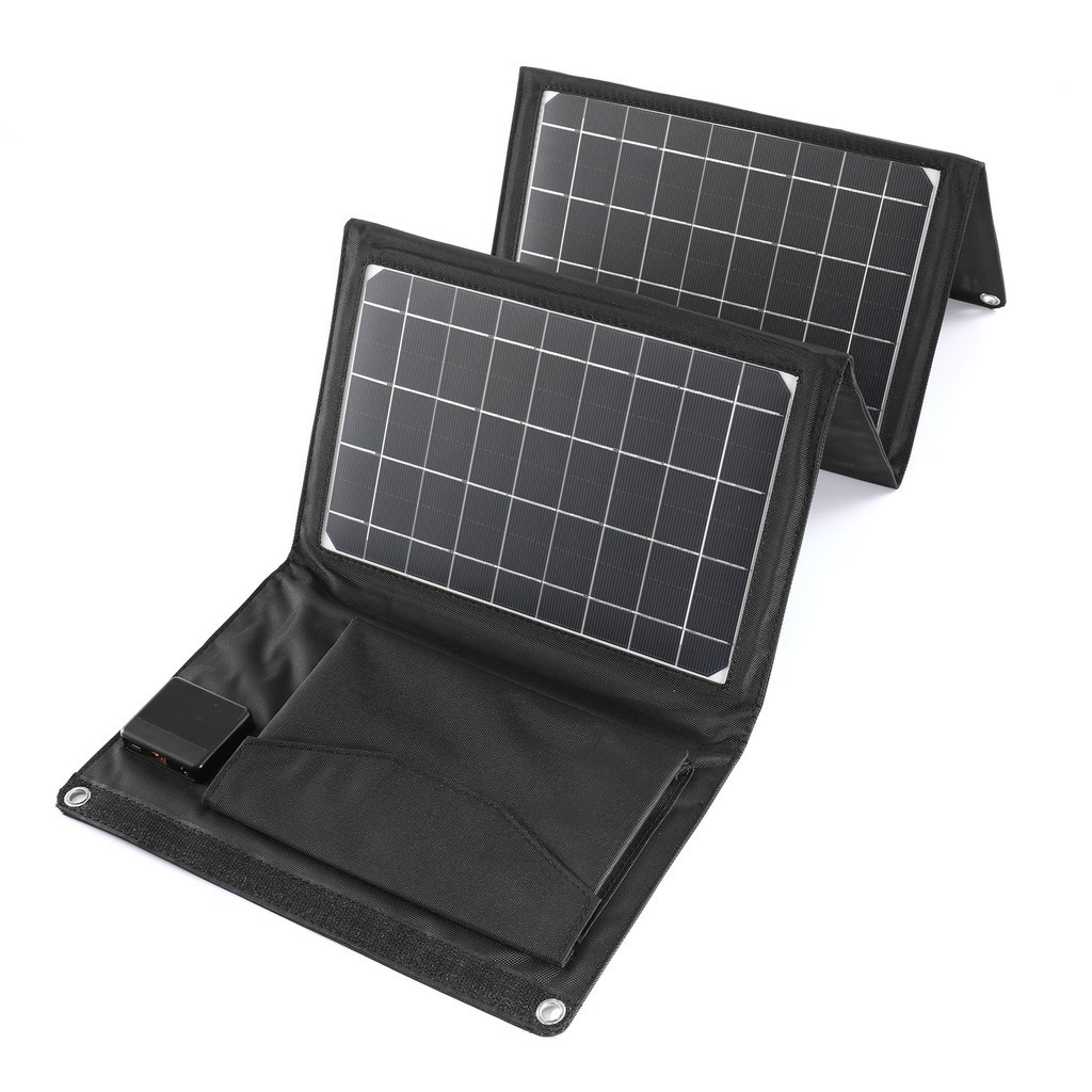 50W Foldable Solar Panel Portable Solar Cell Board Type-C DC Port QC ...