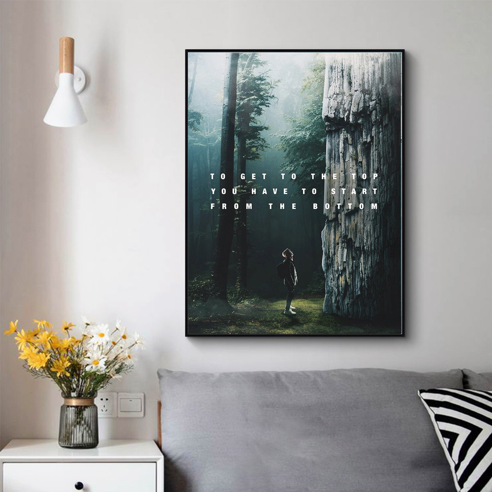 Modern Wall Art Decor Motivational Quote Canvas Painting Wall Art ...