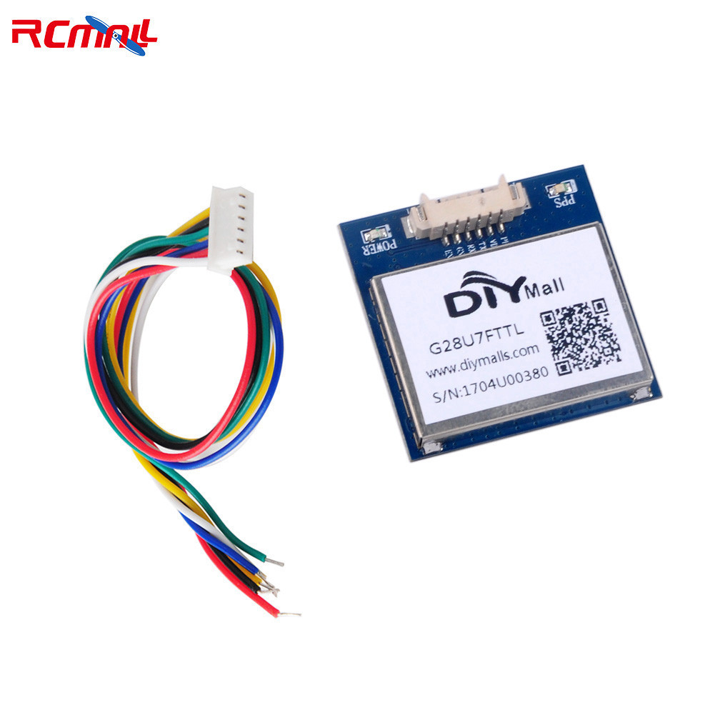 ★RCmall VK16E G28U7FTTL GPS Module with Antenna TTL 1-10Hz with FLASH ...