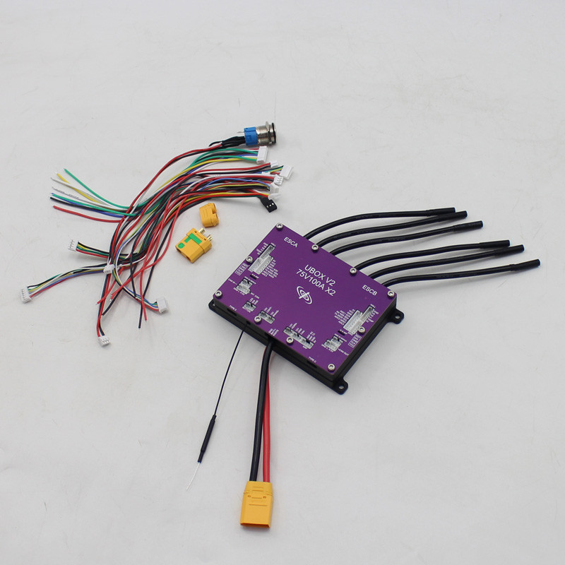 】75V 200A Dual Motor Controller Ubox V2 Based on VESC with E-wheel ADC ...