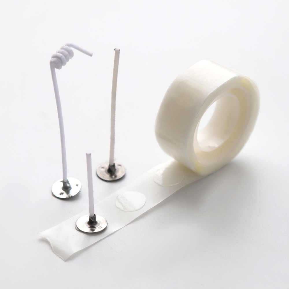 100 Dots No Trace Transparent Plastic Wick Fixed DIY Candles Material ...