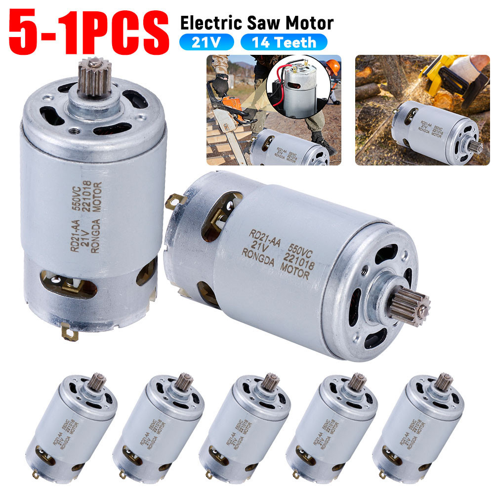 Electric Saw Motor 14 Teeth Mini DC Motor DC 21V 28000RPM for ...