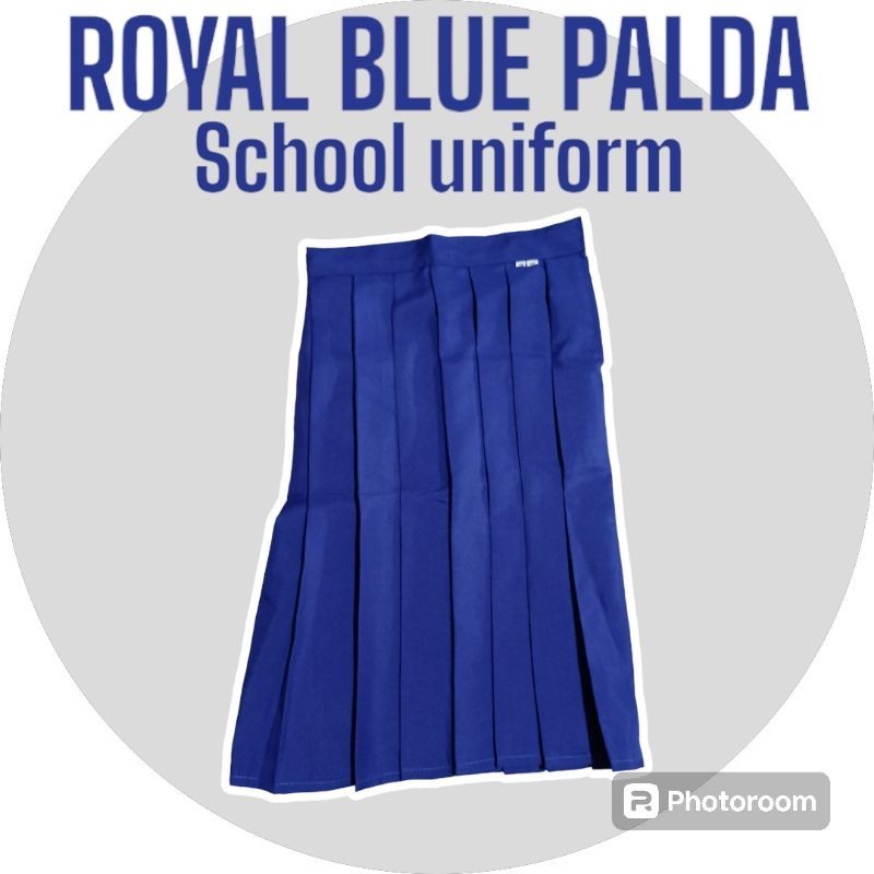 ROYAL BLUE SCHOOL UNIFORM PALDA / ROUND BACK PLATES/KATRINA PALM BEACH ...
