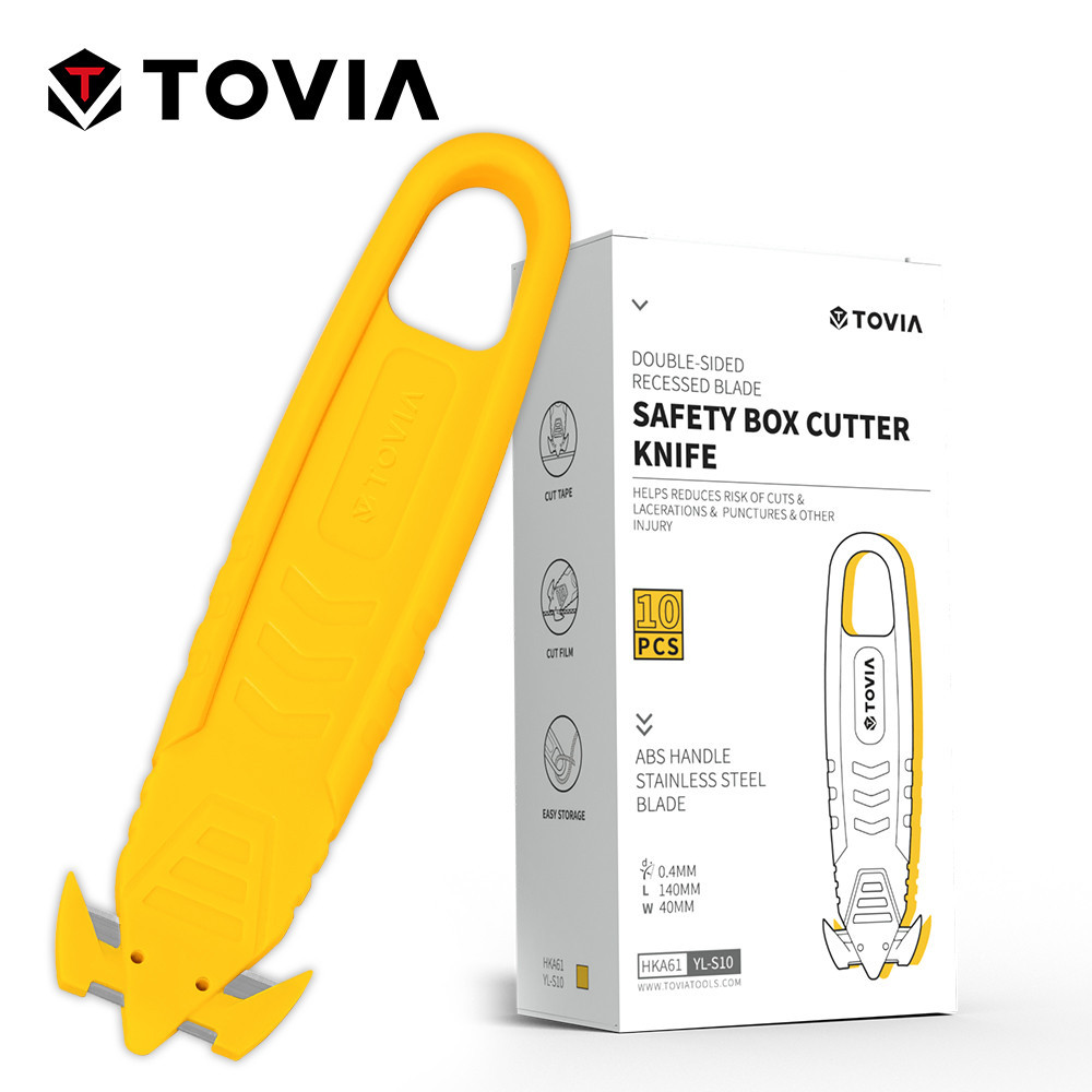 T TOVIA Safety Box Cutter Opener Knife Utility Security for Cutting Box ...