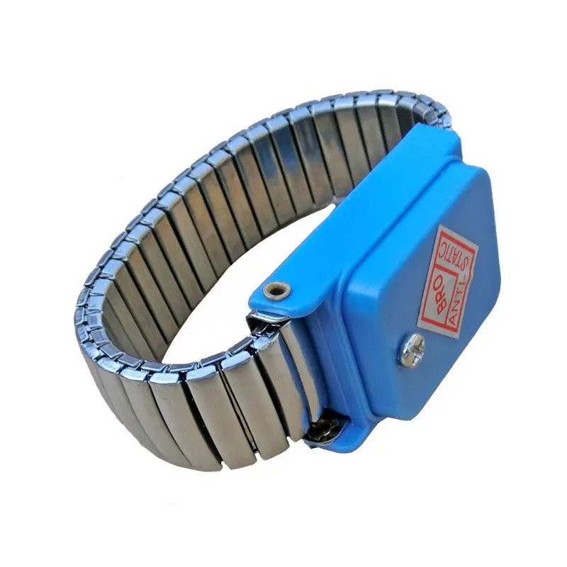 Black Metal Anti Static Wrist Band Strap Wireless Adjustable ESD ...