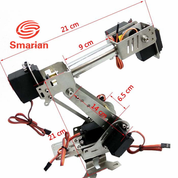 Stainless Stell 6 Axis Mechanical Robotic Arm with Optional High Torque ...