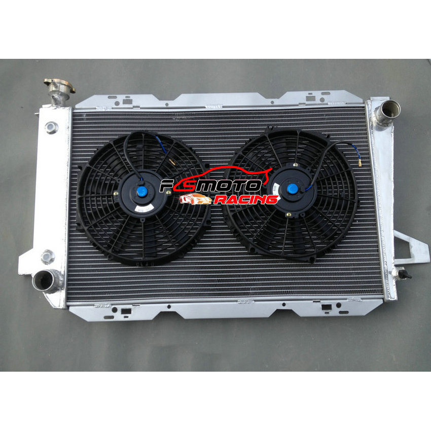 ⚔62mm 3Row Aluminum Radiator + Fans For FORD F100 F150 F250 F350 Bronco ...