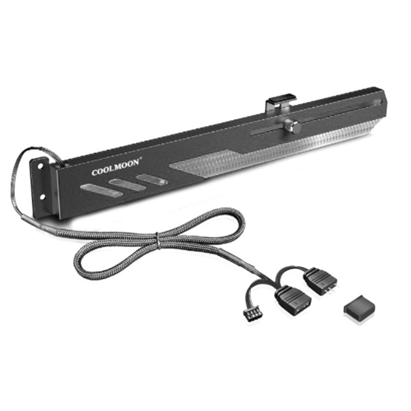 유COOLMOON GT8 Vertical GPU Support Bracket Colorful 5V A-RGB Bracket ...