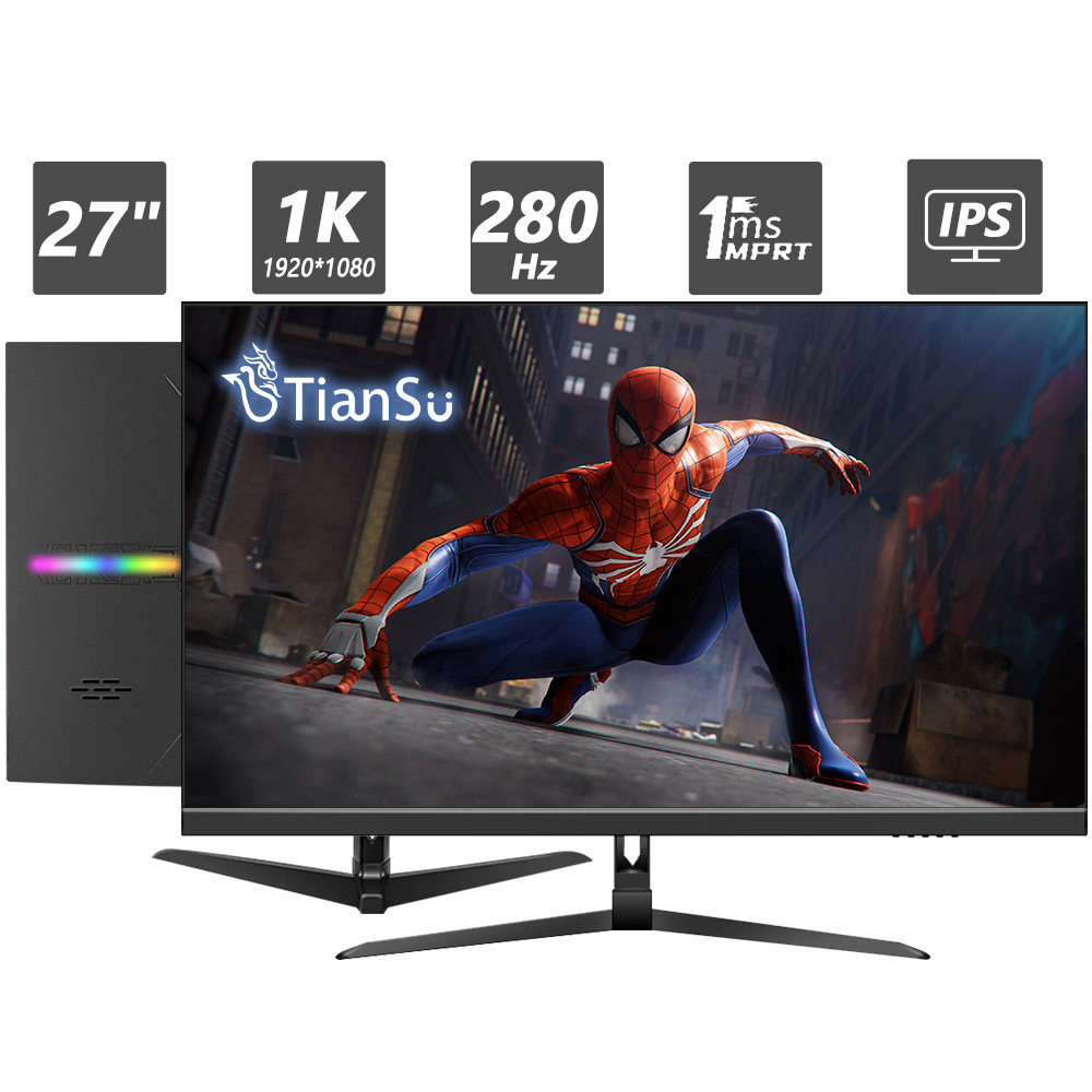 ⚖TIANSU 27 Inch Monitor 280Hz 1K 240Hz Gaming Monitor HDMI Computer ...