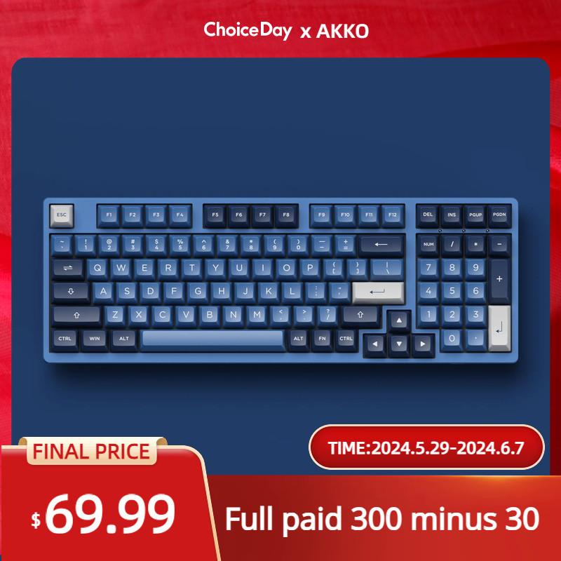 ♠Akko 3098B/B Plus Ocean Star RGB Hot-Swap Wireless Mechanical Gaming ...