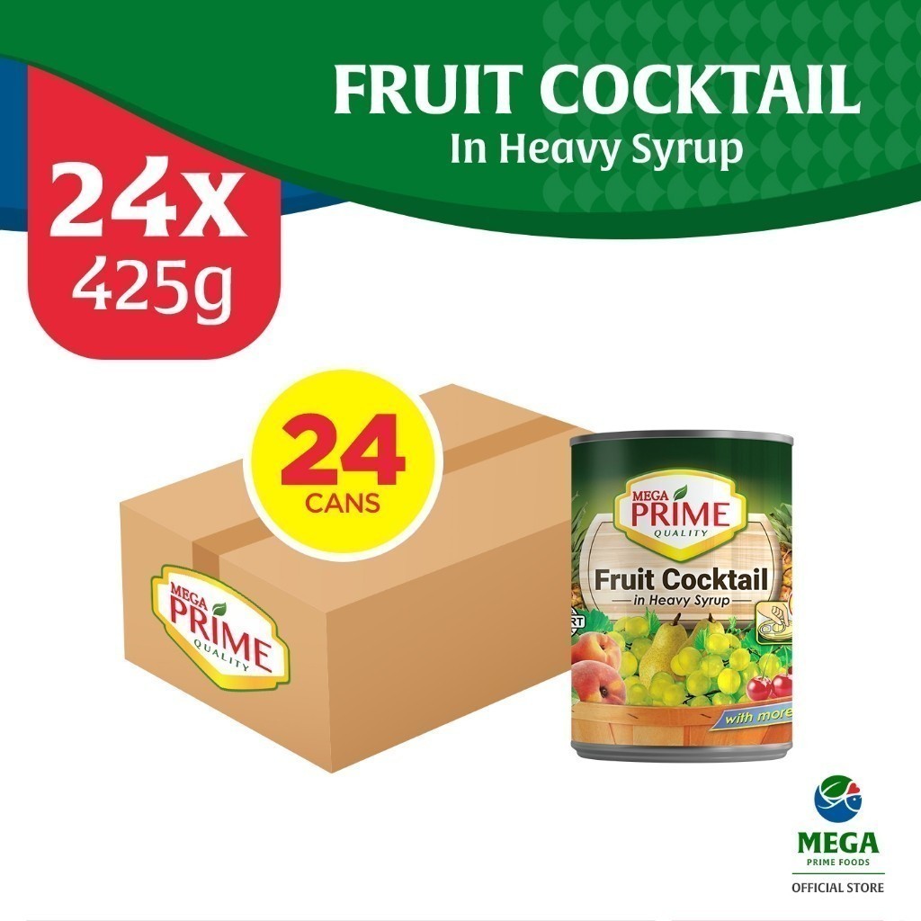 Mega Prime Fruit Cocktail Regular In Heavy Syrup Easy Open Can 425G By ...