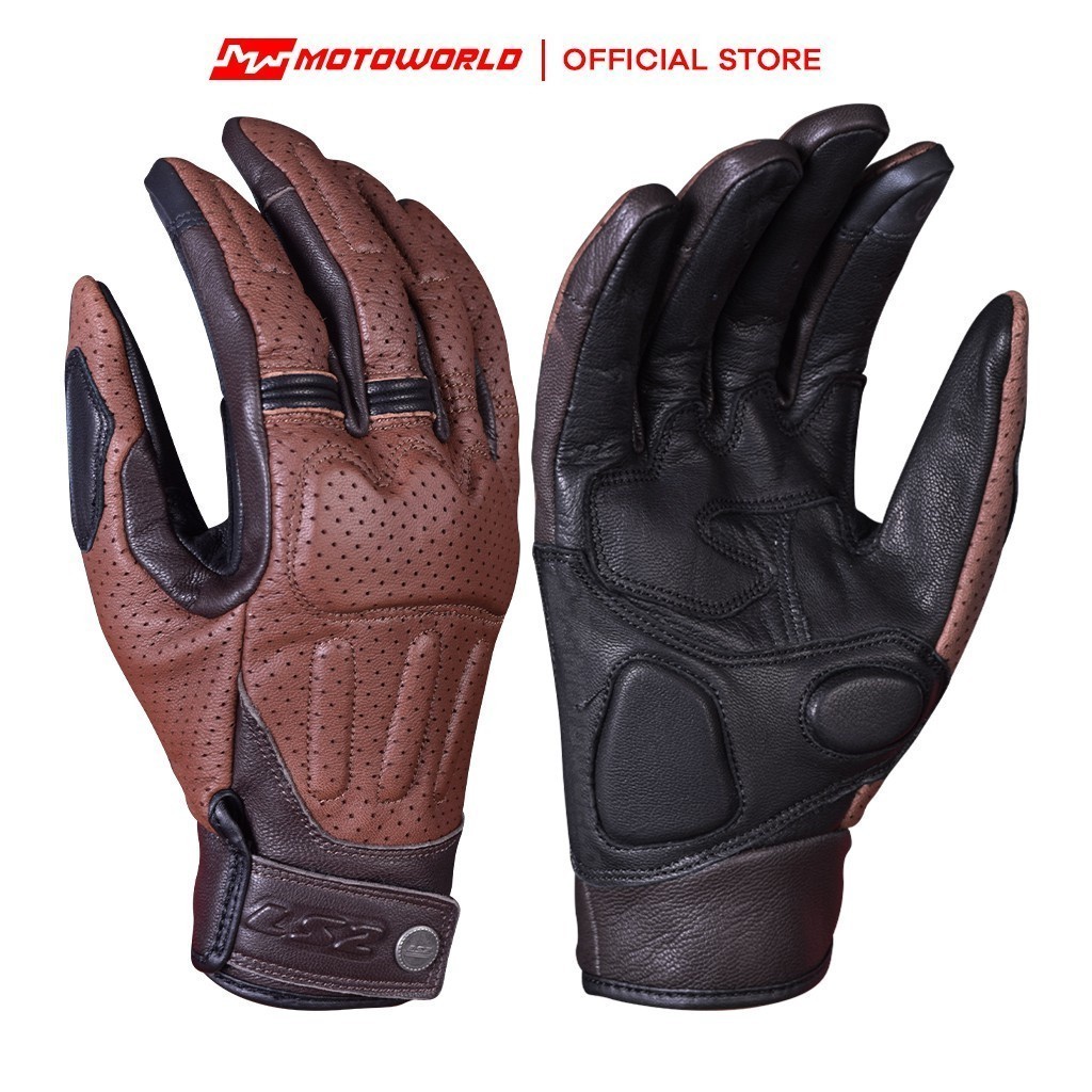 LS2 RUST MOTORCYCLE LEATHER MESH GLOVES | Shopee Philippines