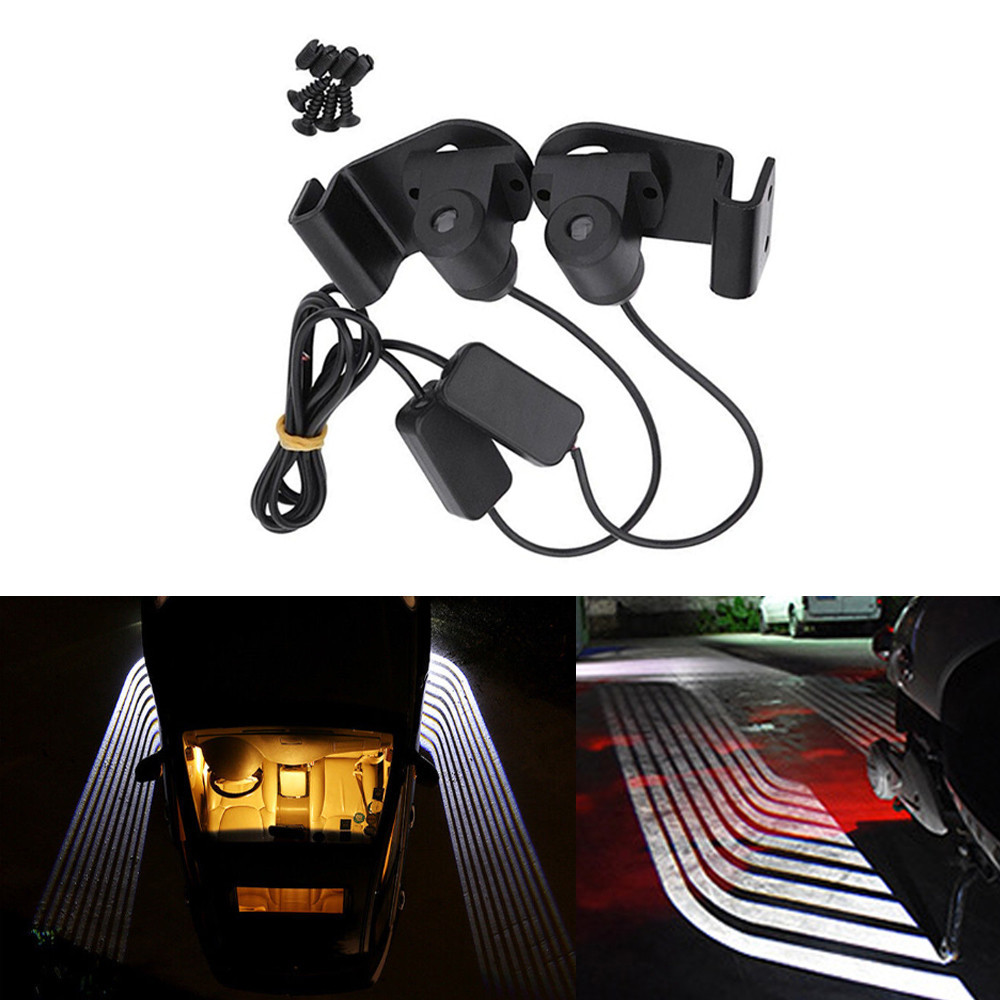 ⚖2pcs Car Door Angel Wings Welcome LED Projector Lamp Courtesy Ghost ...