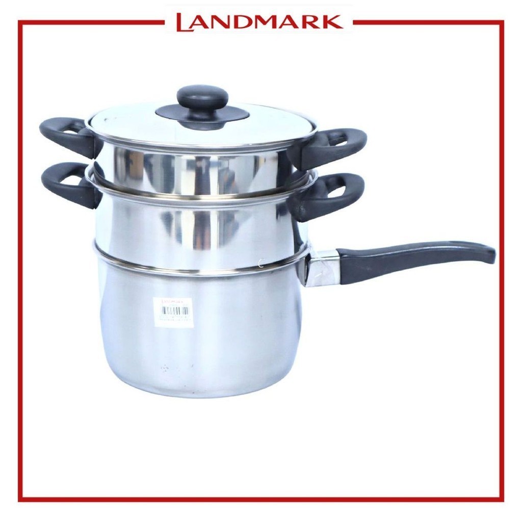 Landmark Double Broiler 18cm With Steamer Insert | Shopee Philippines