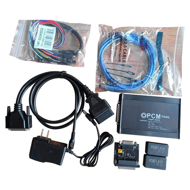 【V2.21.22 PCMTOOL OBD2 BENCH FLASH V1.20+V1.21 69 Modules Read Write ...