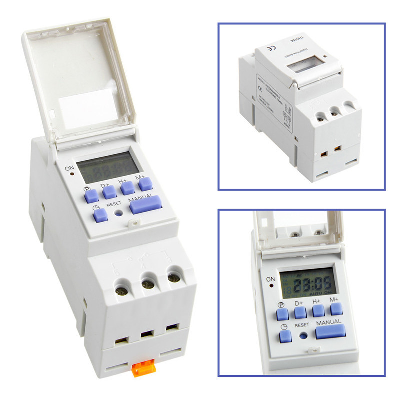 ≈din Rail Time Relay Switch Digital Lcd Power Programmable Timer Dc 12v New 8♣ Shopee Philippines