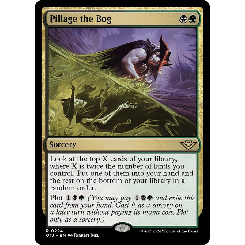 Pillage the Bog (OTJ) #224 - Near Mint - Magic the Gathering MTG ...